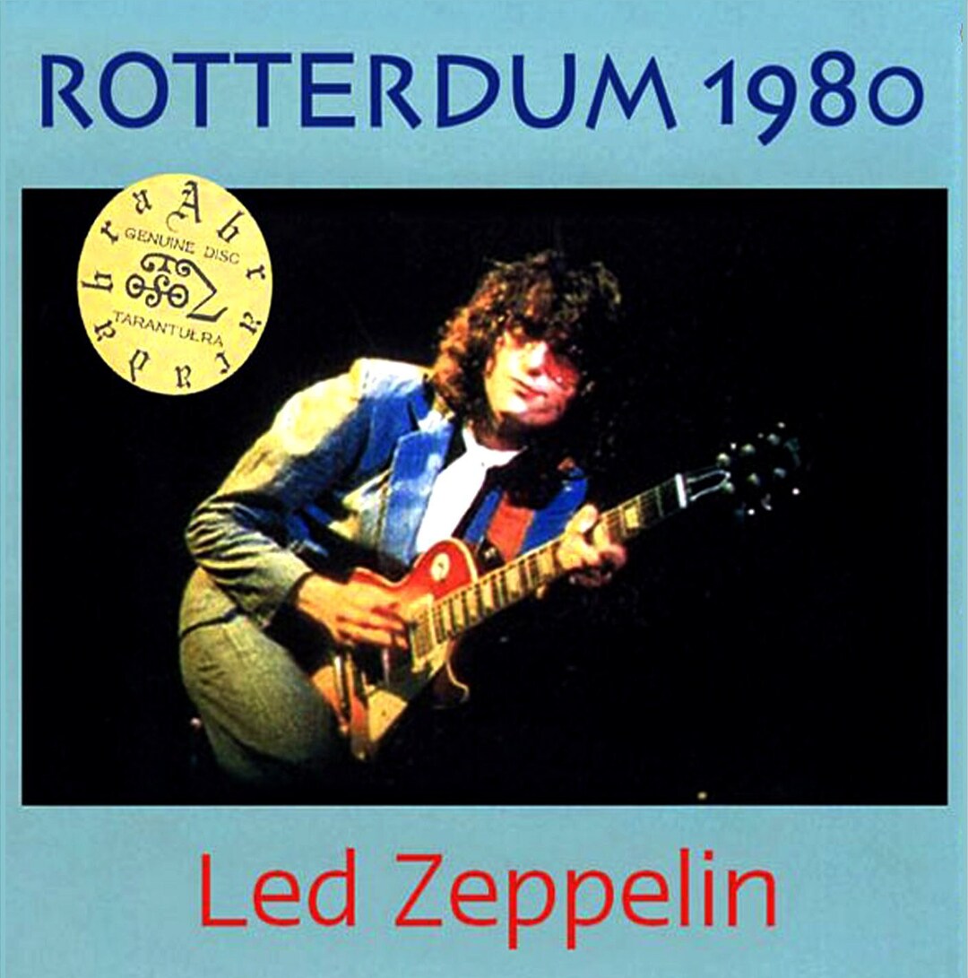 Led Zeppelin Live 2 CD Set Rotterdum Live in Rotterdam Holland 1980 ...