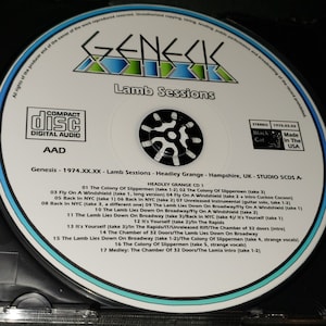 Genesis Live 5 CD Set Lamb Sessions 1974 at Headley Grange Phil Collins ...