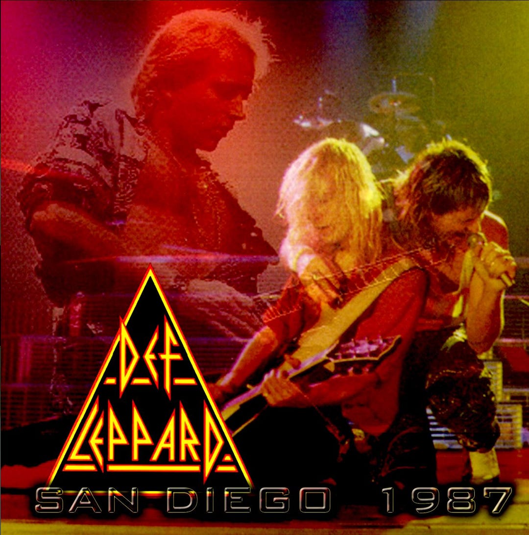 Def Leppard Live 2 CD Live in San Diego CA at Sports Arena in 1987 Tour ...