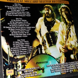 Led Zeppelin 4 CD Set Mike Millard Lost and Found Vol. 50 Inglewood, CA 1977 Robert Plant Page ...
