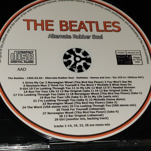 The Beatles 1 CD Alternate Rubber Soul Outtakes Demos 1965 Abbey Road ...
