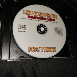 Led Zeppelin 3 CD Set Rampaging Cajun Live Baton Rouge 1975 Robert ...