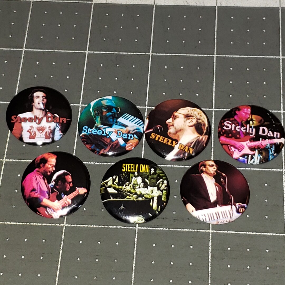 7 Steely Dan Buttons 1 Inch Button Pins Solo Mini Pin Donald Fagen ...