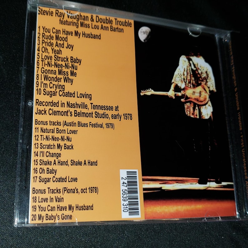 Stevie Ray Vaughan 1 CD Set Lost First Album Recorded in Nashville, TN ...