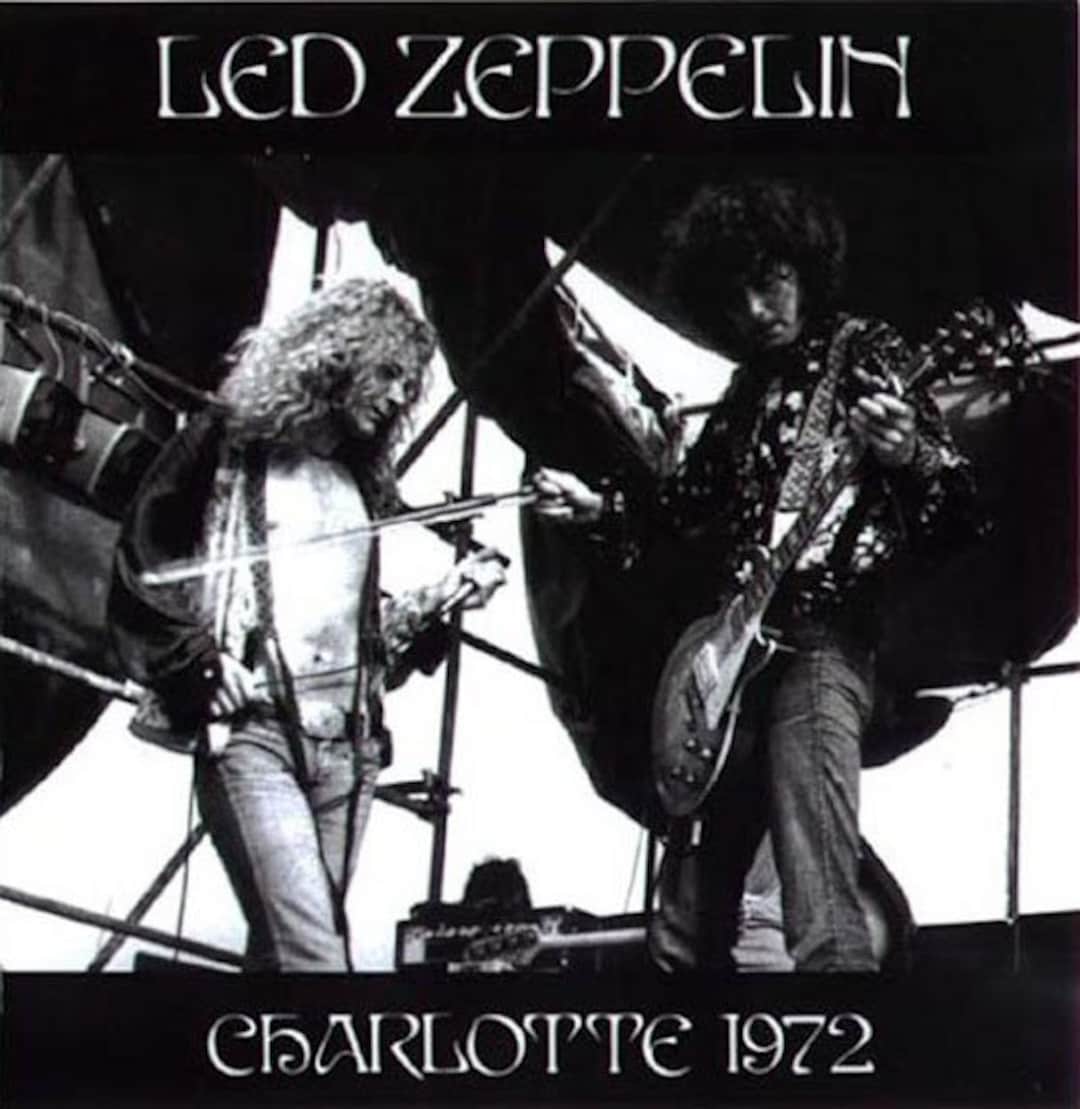 Led Zeppelin Live 2 CD Set Charlotte 1972 at Charlotte Coliseum NC ...