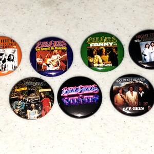 35 Bee Gees Buttons 1 Inch Pin 70s Logo Disco 70s Classic Mini | Etsy