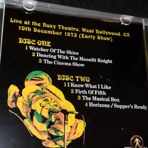 Genesis Live 2 CD Set Antiques Roadshow 1973 at the Roxy Phil Collins ...