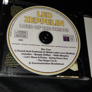 Led Zeppelin Live 2 CD Set Lord of the Strings in Auckland New Zealand ...