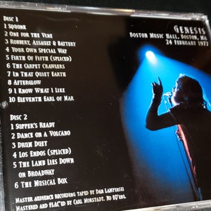 Genesis Live 2 CD Set Boston Music Hall 1977 in Boston, MA Phil Collins ...