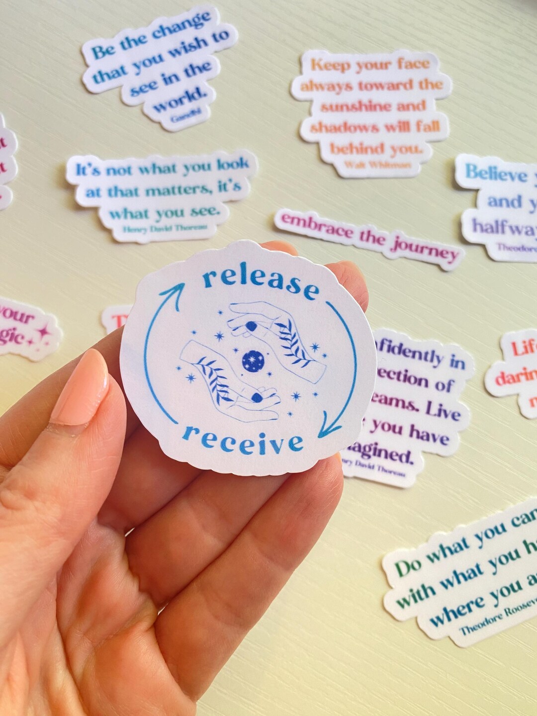 Manifestation Sticker - Tiny Quote Sticker - Stickers With Words ...