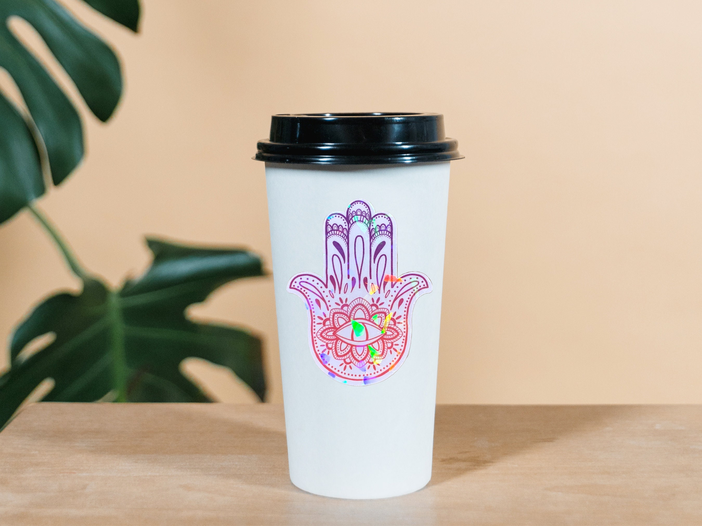 Hamsa Sticker, Evil Eye Sticker, Hamsa Hand, Yoga Sticker - Etsy