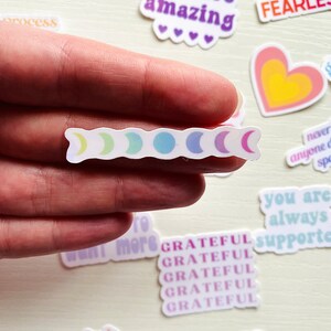 Mini Moon Phase Sticker - Sparkly Sticker - Tiny Moon Sticker - Etsy