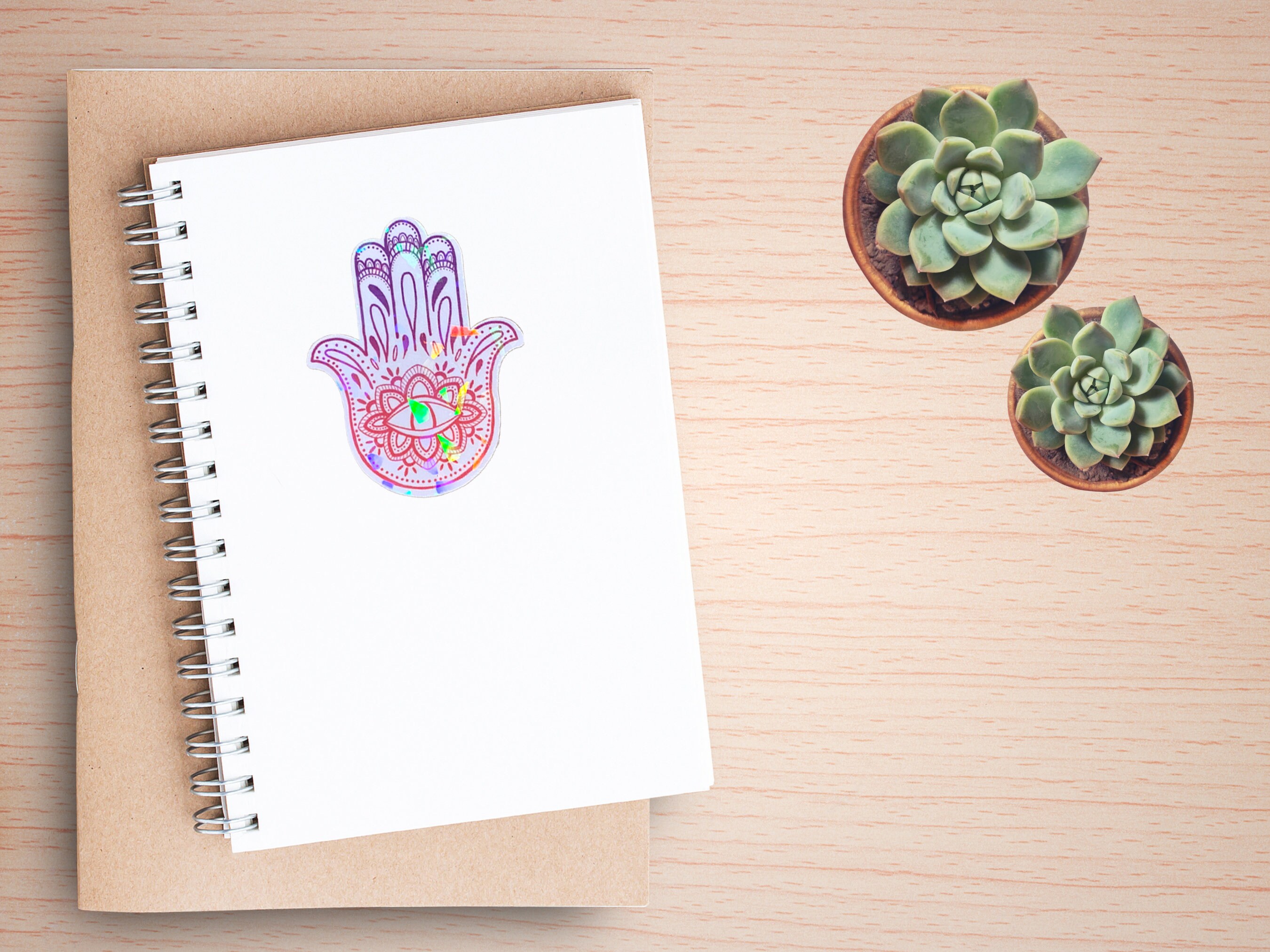 Hamsa Sticker, Evil Eye Sticker, Hamsa Hand, Yoga Sticker - Etsy