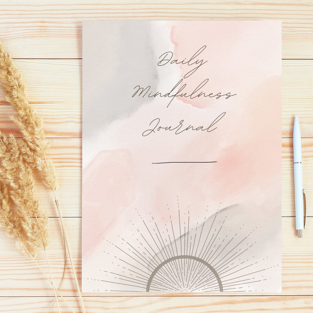 Mindfulness Journal, Printable Mental Health Journal for Practicing Mindfulness - Etsy Australia