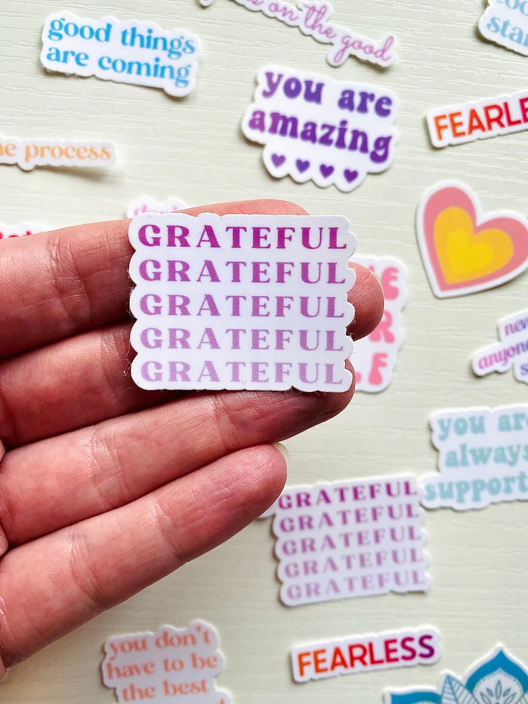 Tiny Sticker Pack - Gratitude Sticker - Journal Stickers - Tiny Sticker ...