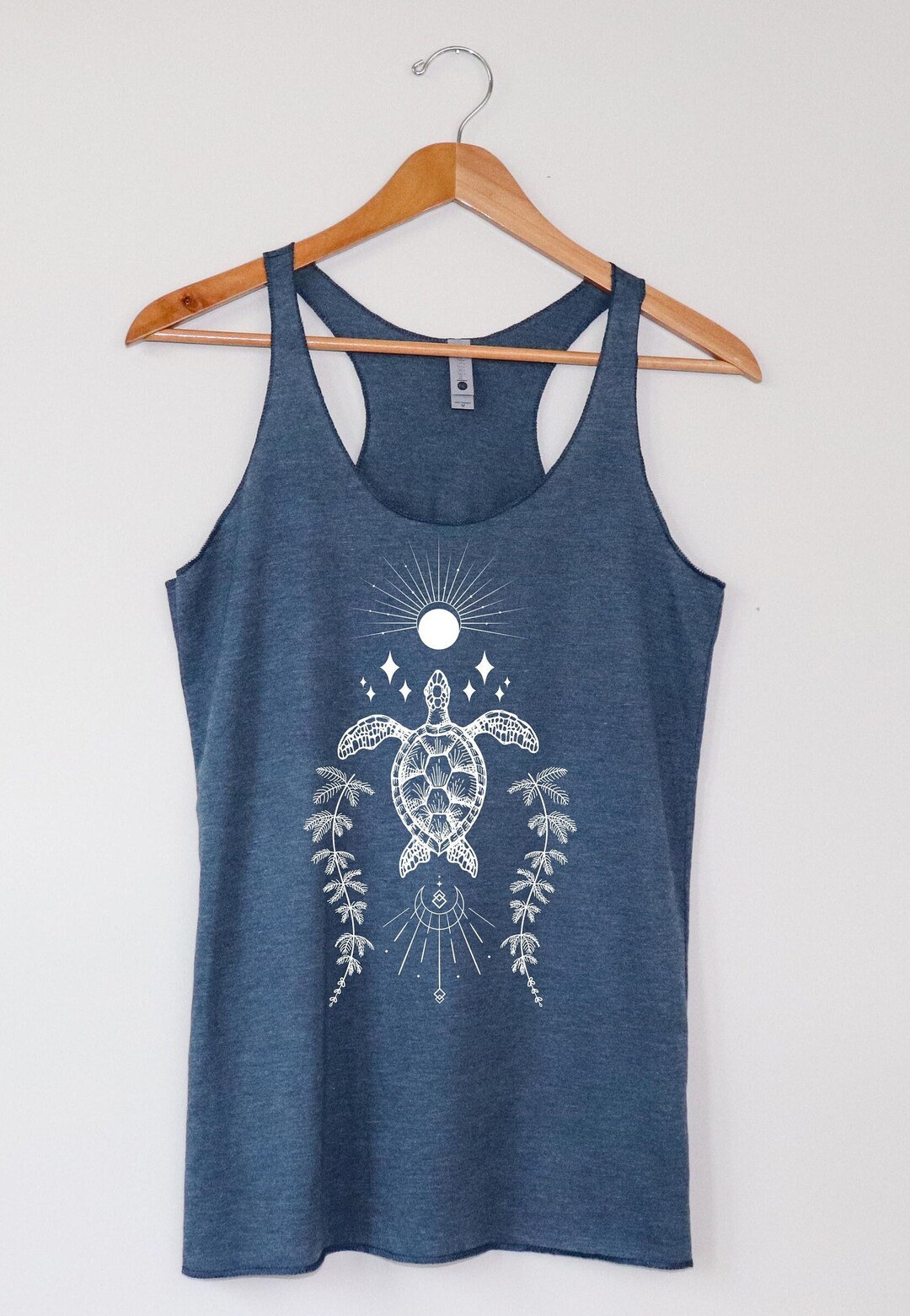 Sea Turtle Racerback Tank Top for Women, Turtle Tank Top, Sea Turtle ...