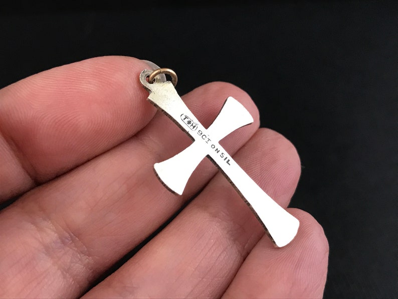 Antique Circa 1900 1920 Thomas Hopwood 9ct Gold on 925 Sterling Silver ...