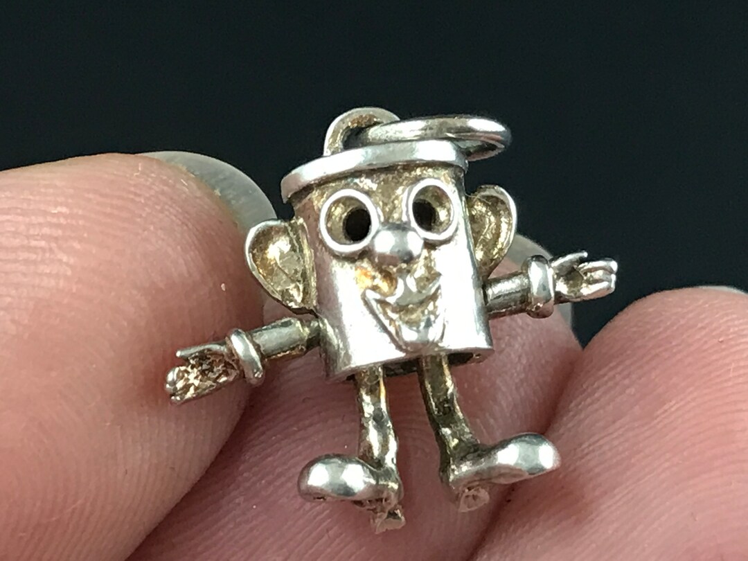 Vintage 1970s or 1980s Dusty Bin 925 Sterling Silver Articulated ...