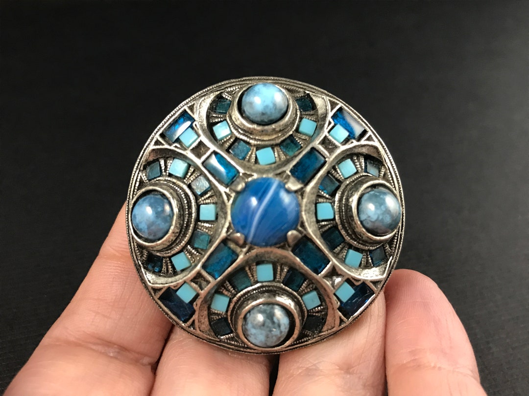 Vintage Circa 1970s Signed MIRACLE Costume Jewellery Brooch and Pendant ...