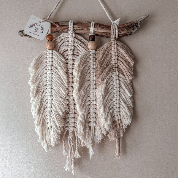 Macrame Feather Wall Hanging - Etsy