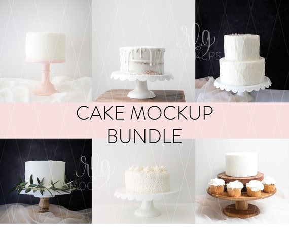 Cake Mockup Bundle 6 Cake Photos Stock Photo - Etsy