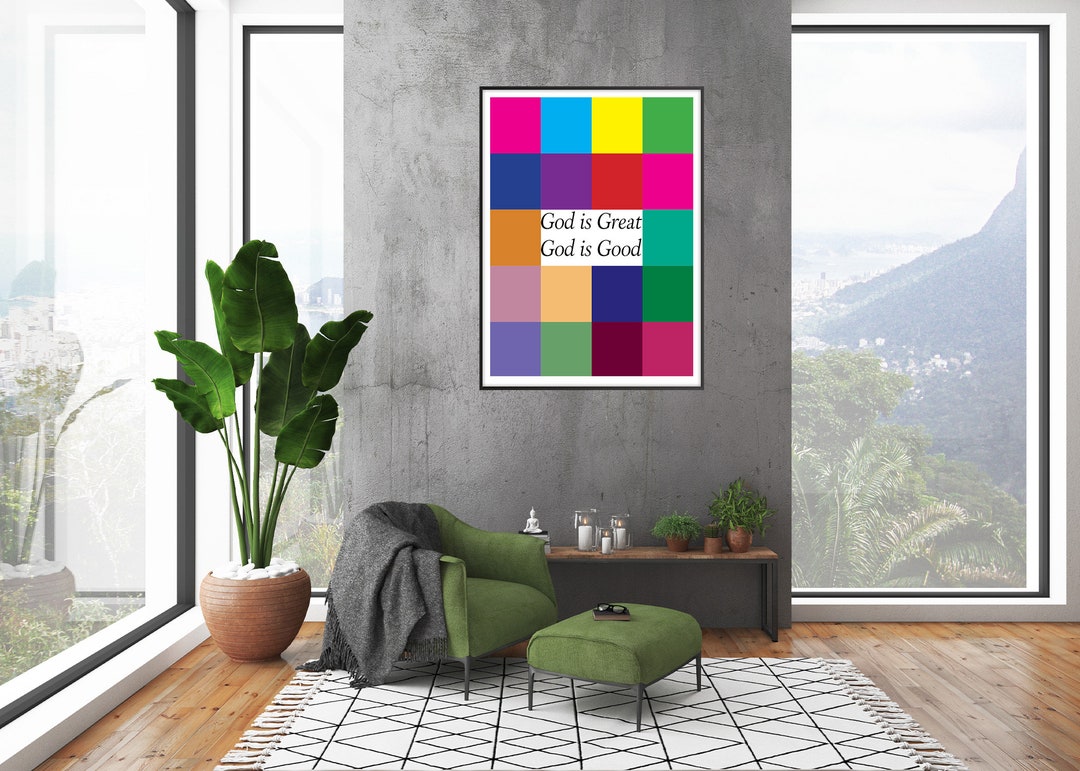 God is Great God is Good Wall Art Christian Wall Art DOWNLOAD PRINT - Etsy