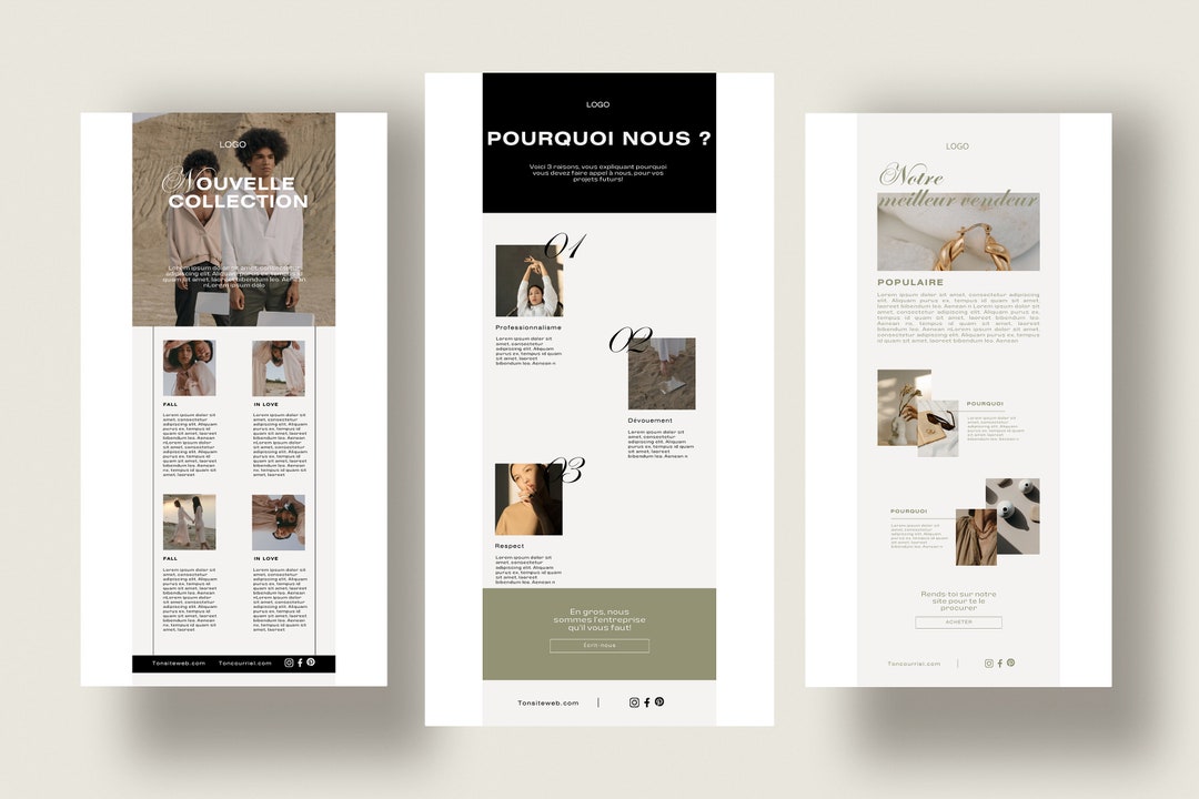 Fall in Love Newsletter Templates - Etsy