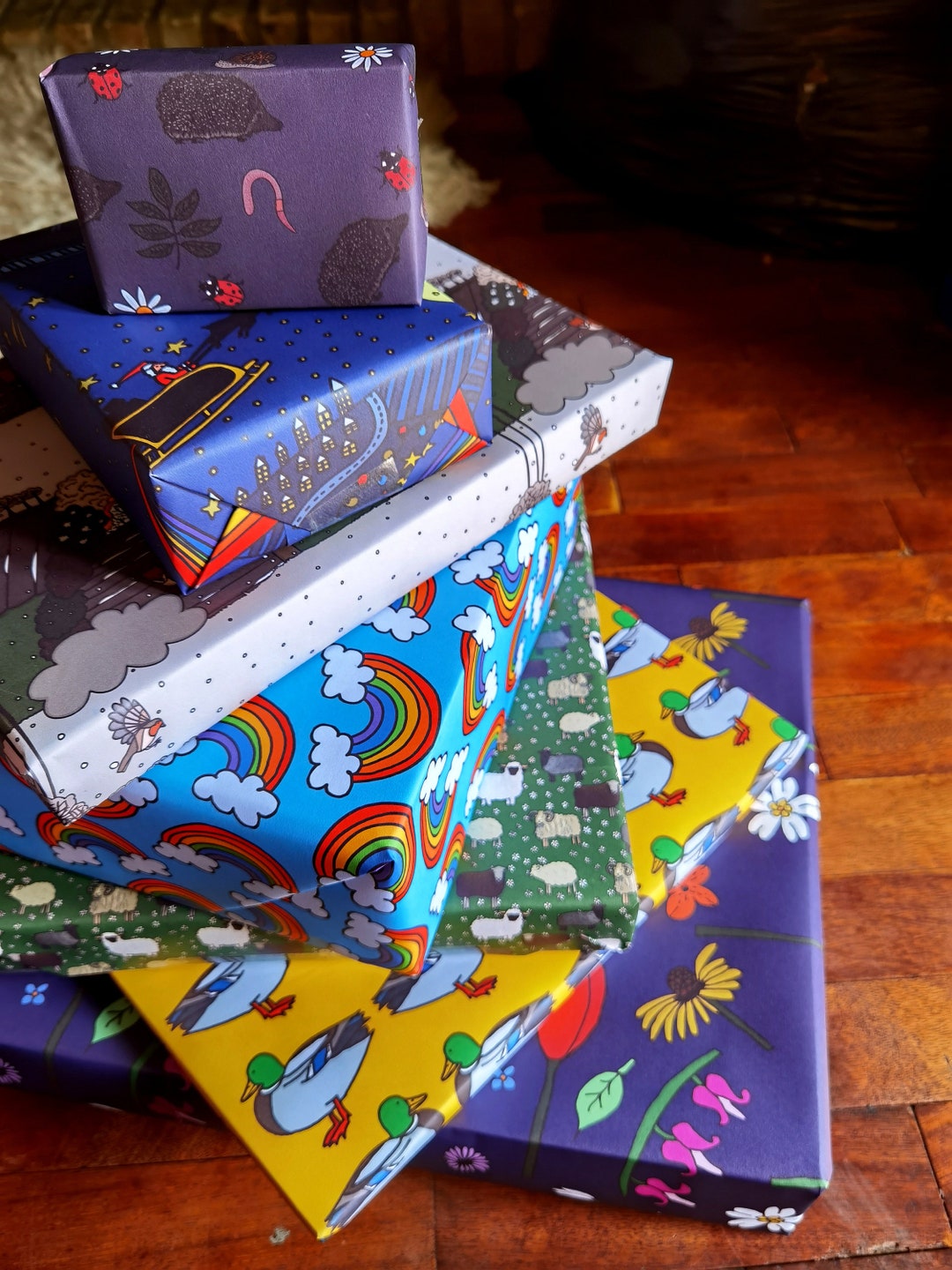 Surprise Bundle of Posh Wrapping Paper 5 Sheets - Etsy
