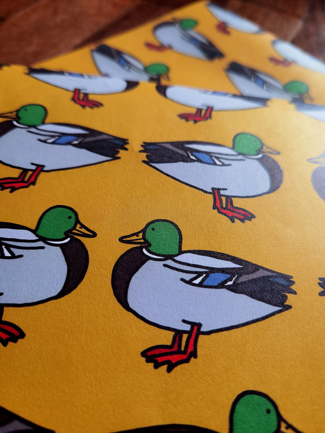 Exclusive Yellow Duck Wrapping Paper Individual Sheets - Etsy UK