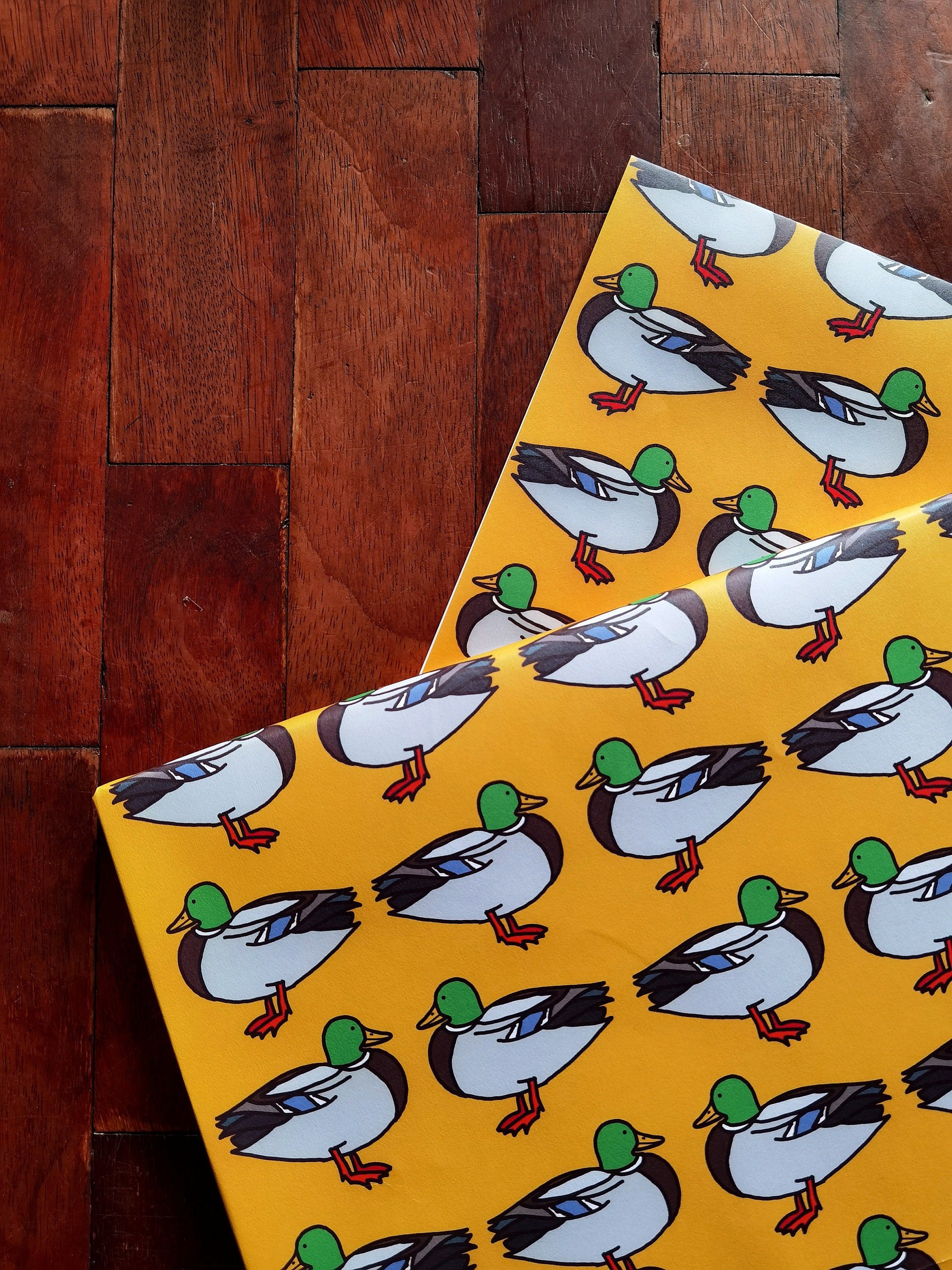 Exclusive Yellow Duck Wrapping Paper Individual Sheets - Etsy UK