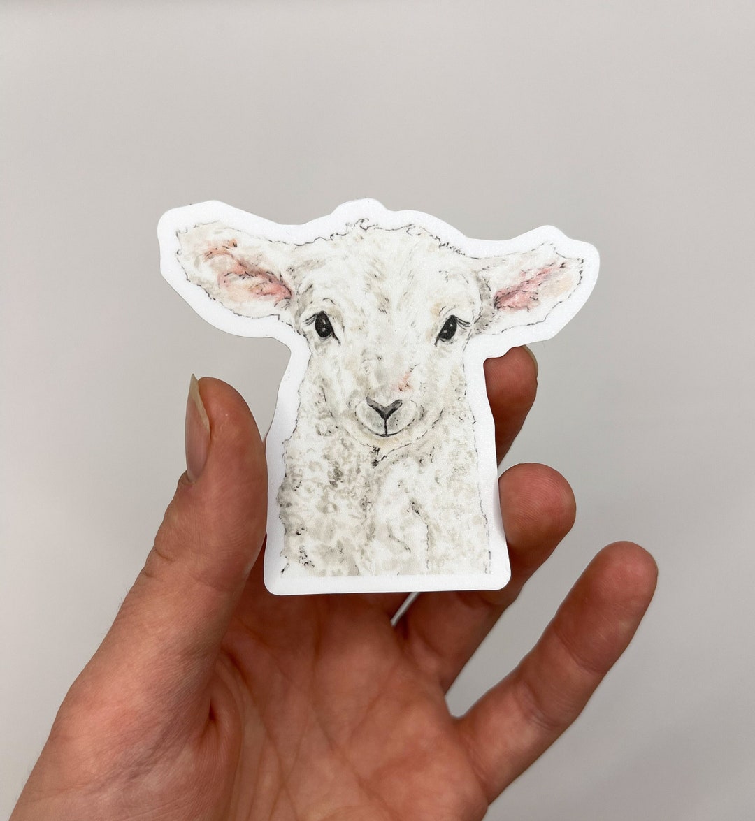 Lamb Vinyl Sticker, Farm Decal, Sheep Sticker, Waterproof Sticker ...