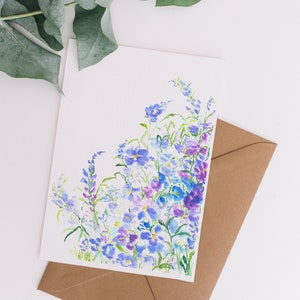 Wildflower Card Set II, Floral Card Set, Garden Cards, Watercolour ...