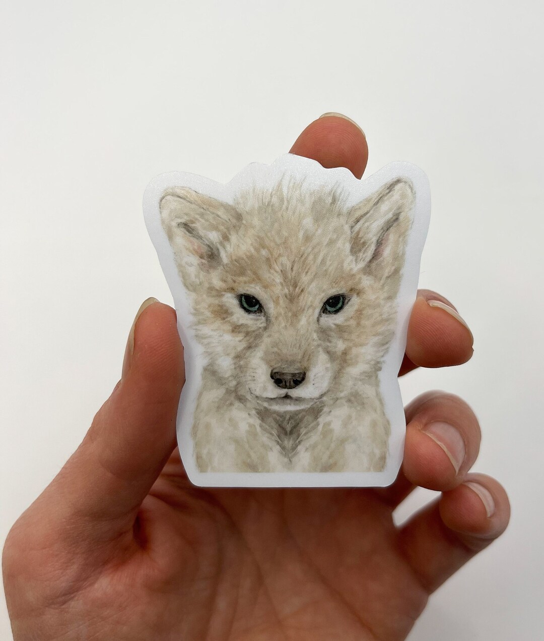 Wolf Vinyl Sticker, Wolf Decal, Wolf Cub Sticker, Waterproof Sticker ...