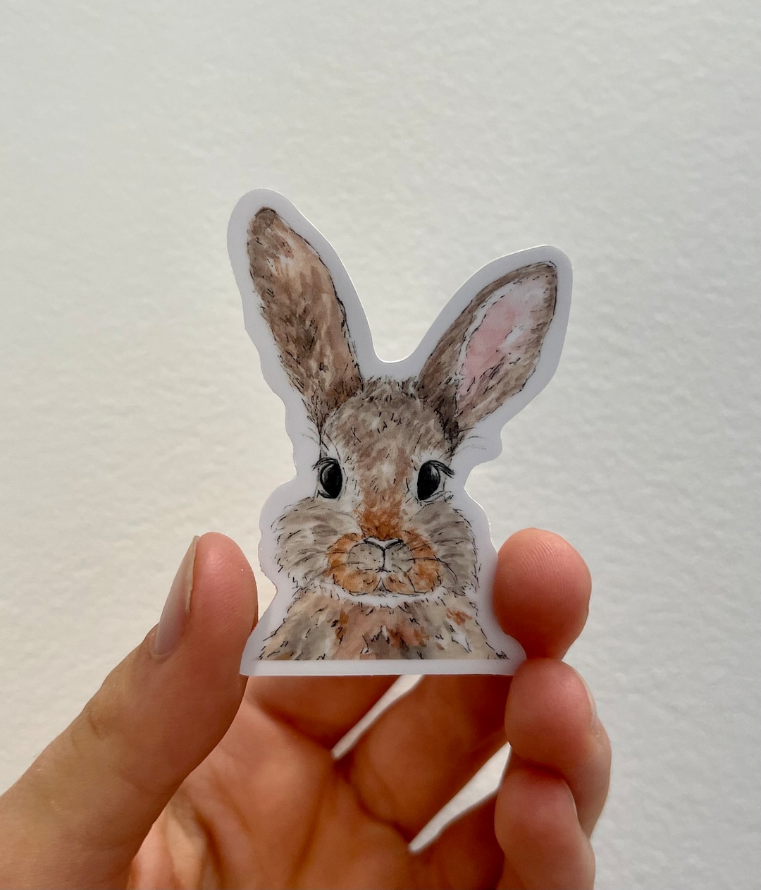 Bunny Vinyl Sticker, Rabbit Sticker, Bunny Decal, Waterproof Sticker ...