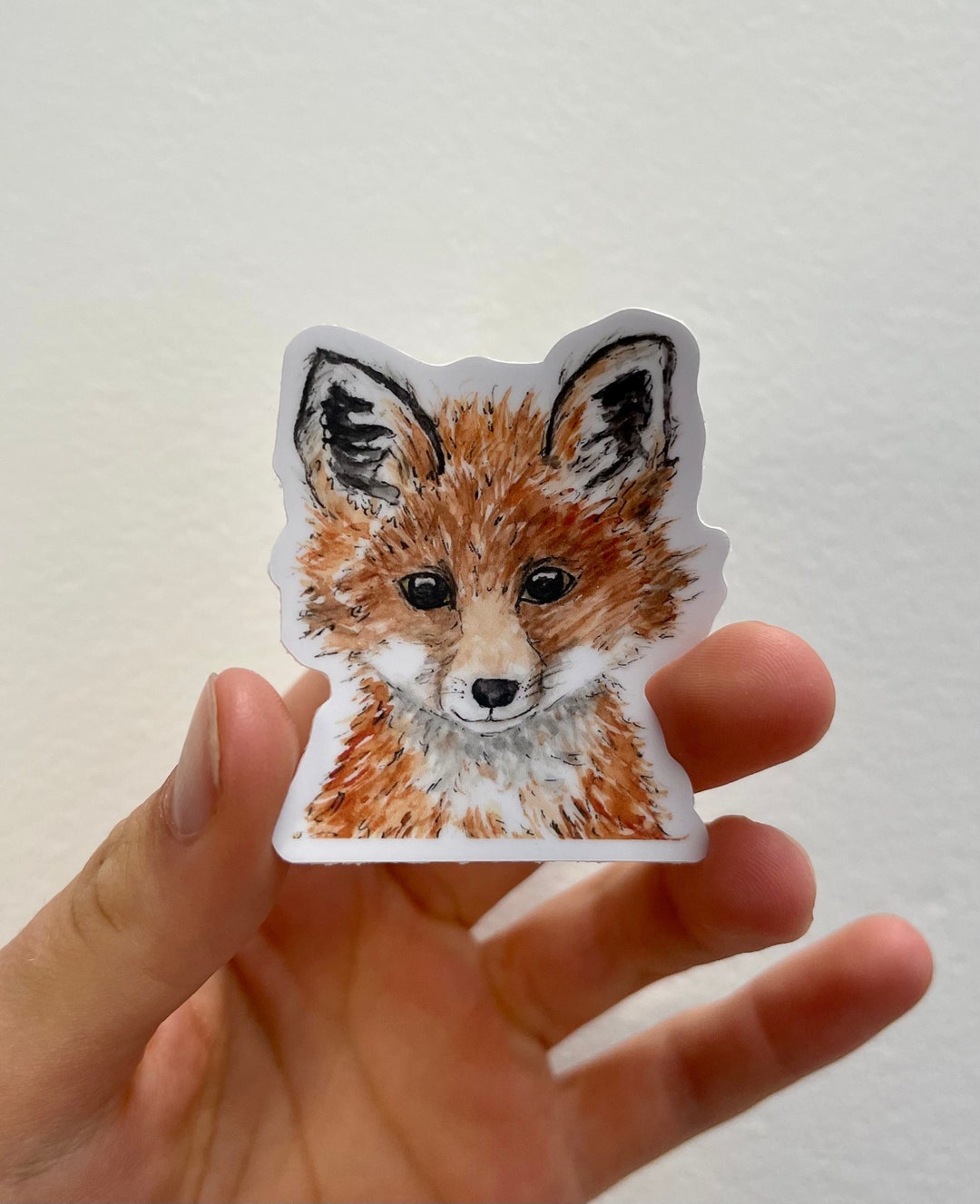 Fox Vinyl Sticker, Cute Sticker, Fox Decal, Waterproof Sticker ...