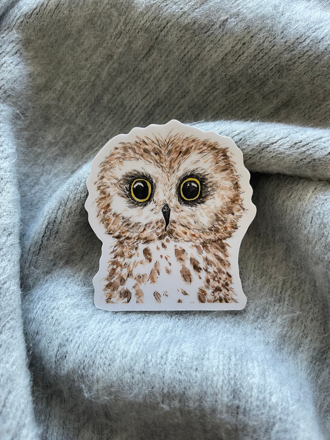 Owl Vinyl Sticker Owl Decal Owl Sticker Waterproof Sticker - Etsy