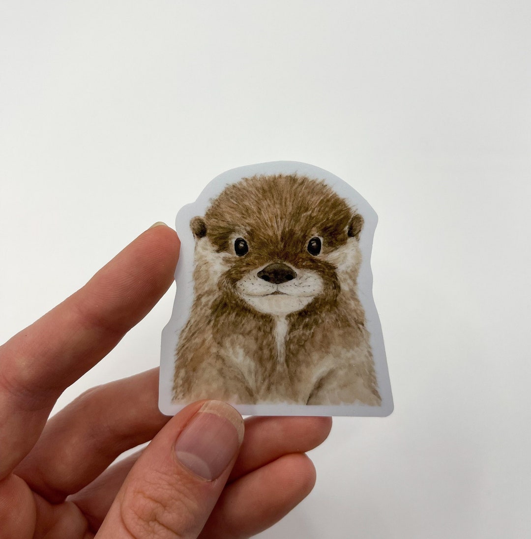 Otter Vinyl Sticker, Otter Decal, Otter Sticker, Waterproof Sticker ...