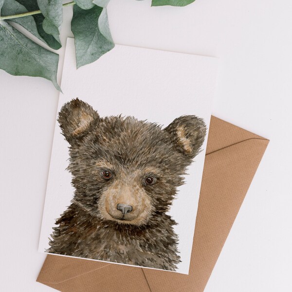 Bear Greeting Card - Etsy