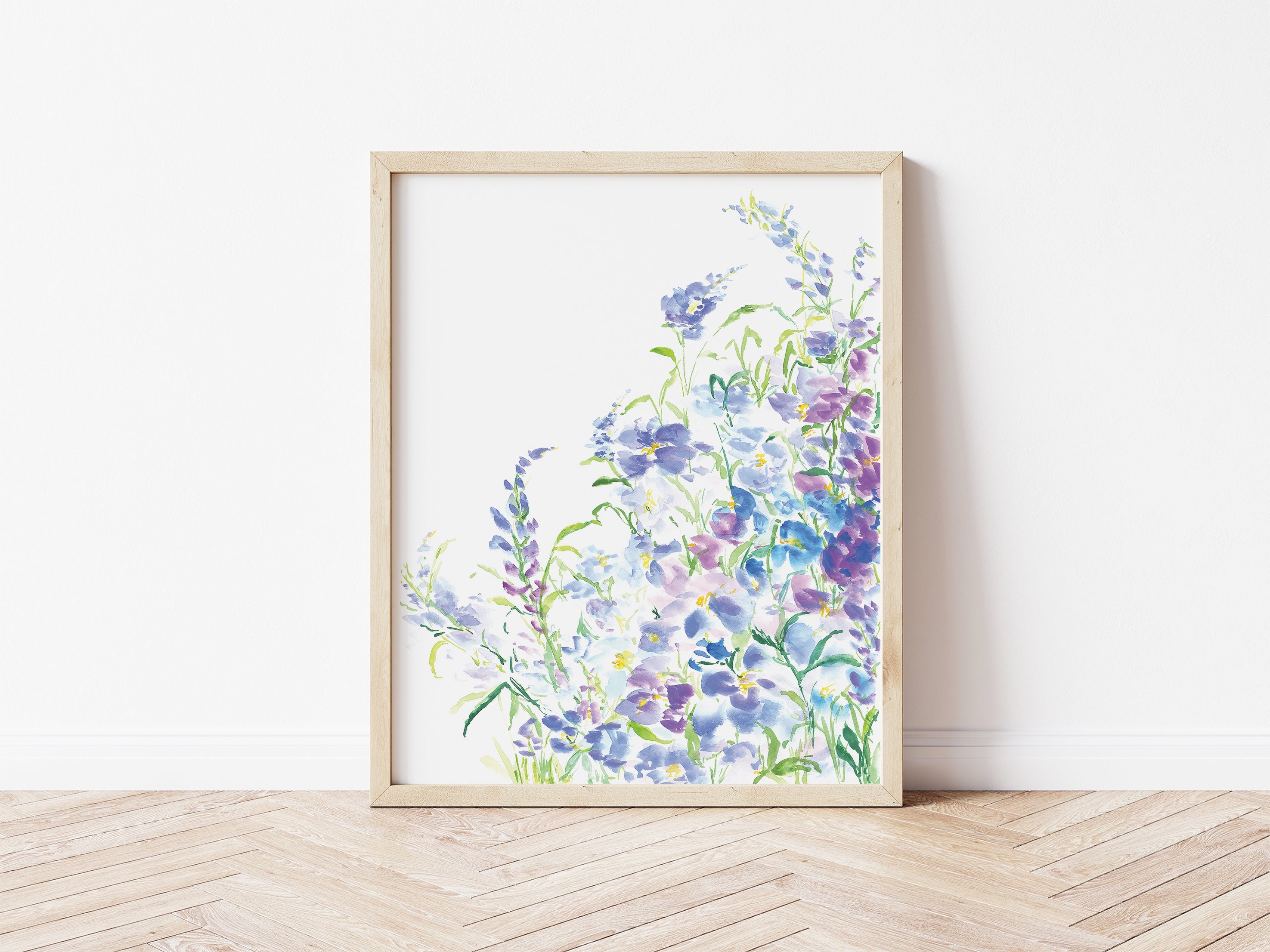 Forget Me Nots Print Watercolor Forget Me Not Painting Blue - Etsy UK