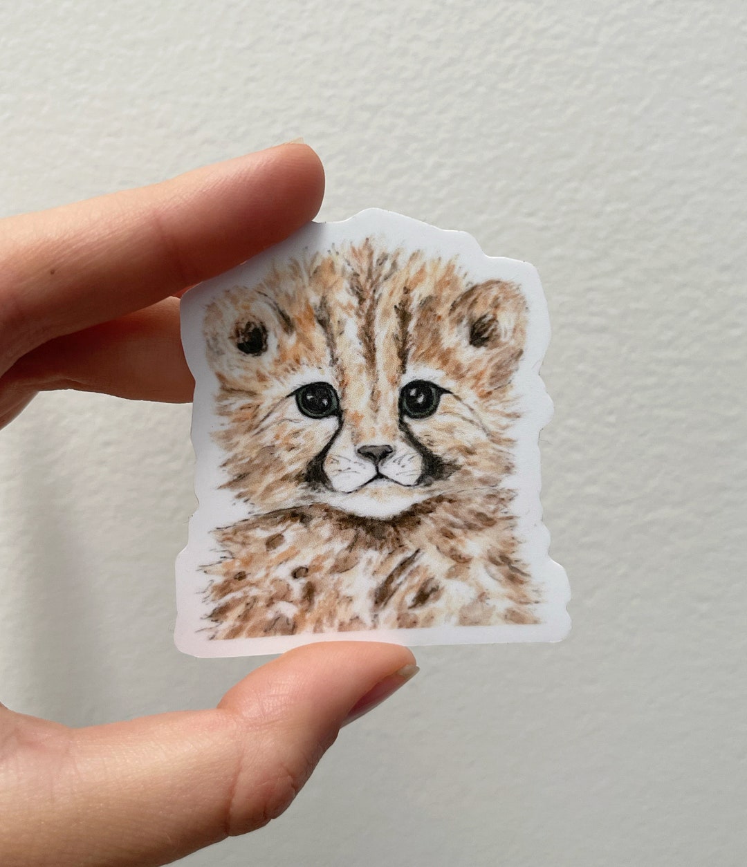 Cheetah Vinyl Sticker, Sticker, Decal, Animal Sticker, Waterproof ...