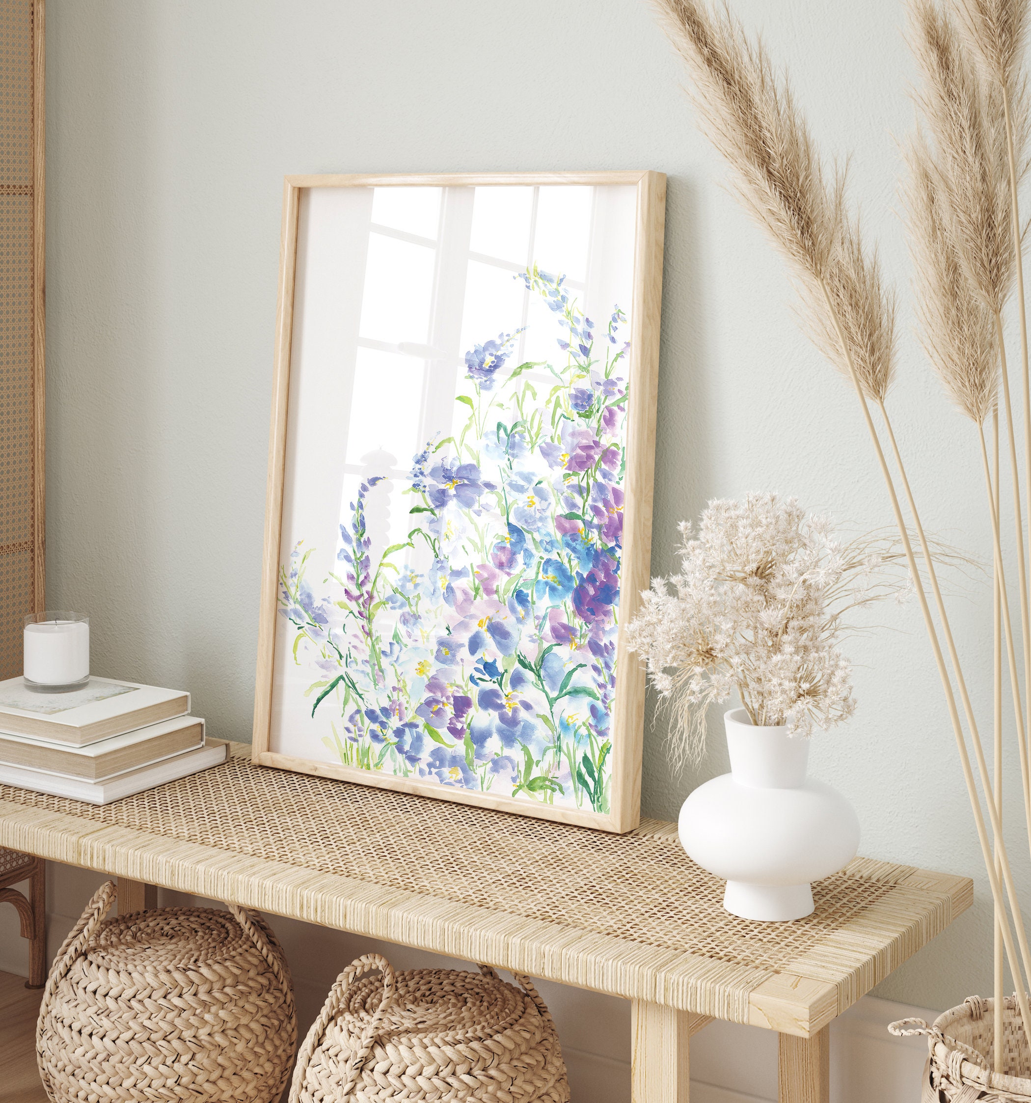 Forget Me Nots Print Watercolor Forget Me Not Painting Blue - Etsy UK