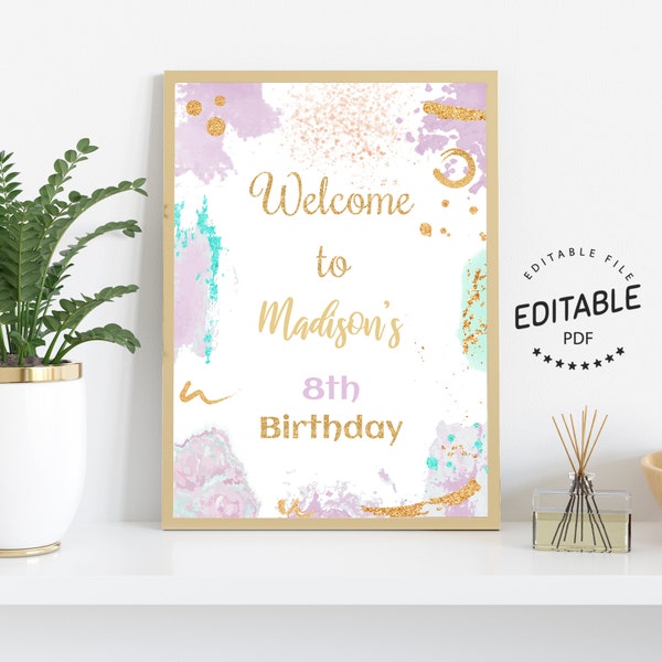 Birthday Welcome Sign - Etsy