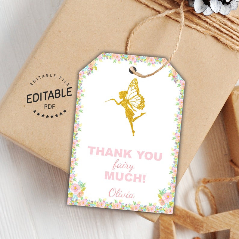 Fairy Tags Fairy Gift Tags Fairy Favor Tags Fairy Birthday - Etsy