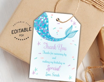 Mermaid Gift Tags | Etsy