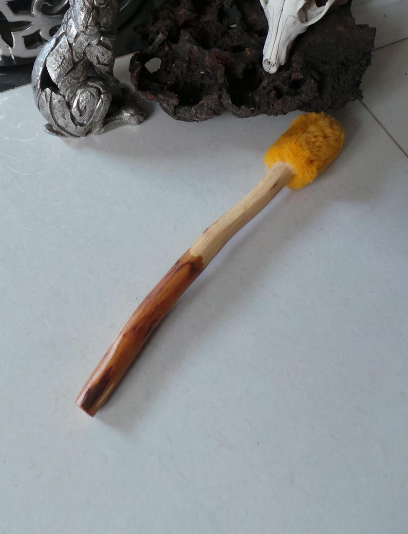 Handmade Y.e.w Wood Drum Beater: Shamanic Healing Drumstick - Etsy
