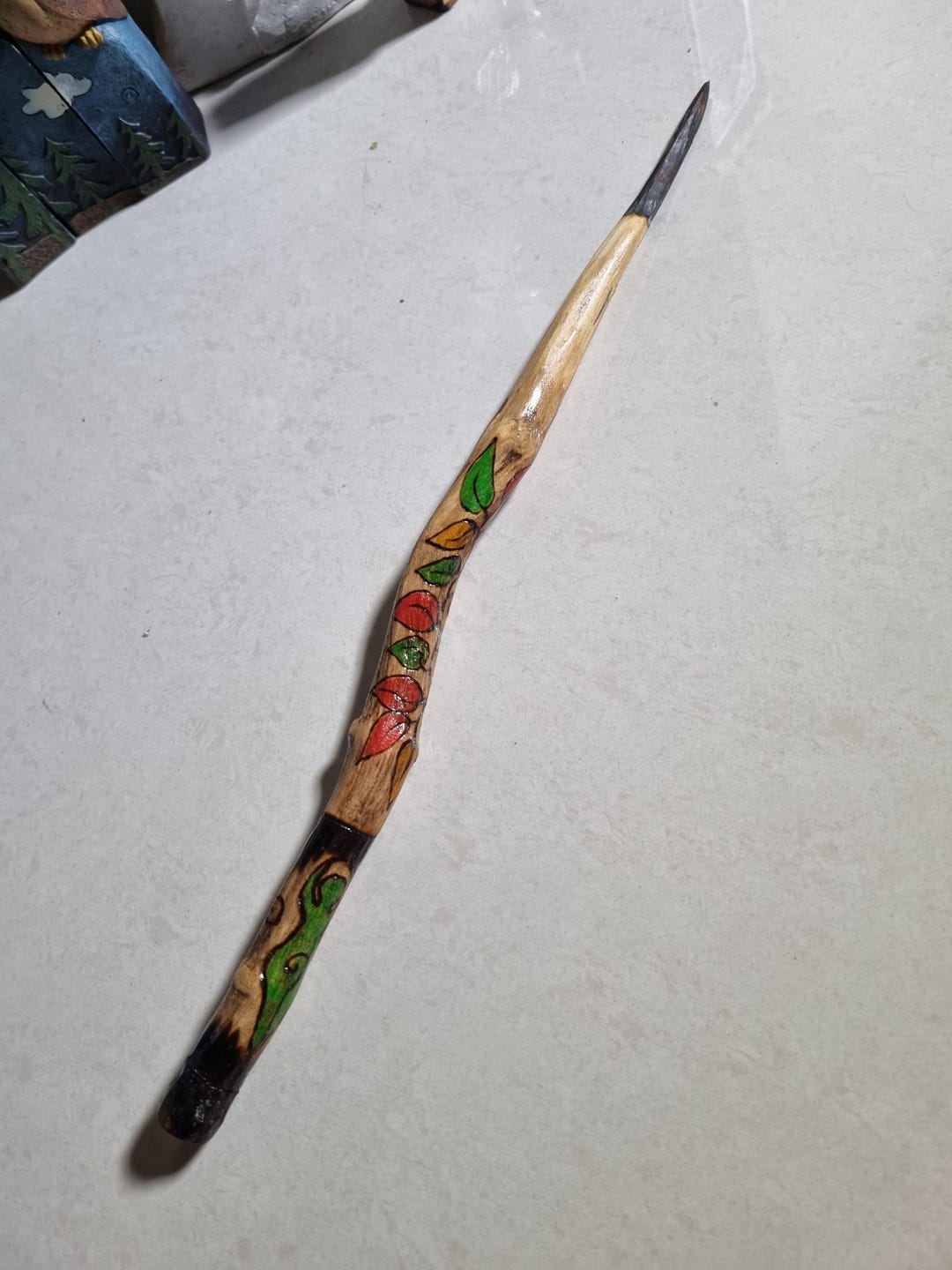 Magical Yew Tree Wood Wand Tree Ogham Pagan, Wiccan Druid Ritual Alter ...