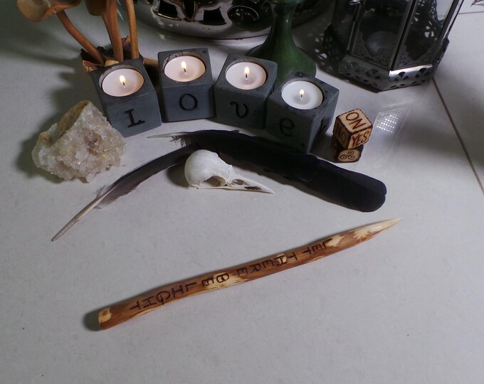Blackthorn Magical Charged Wand for Spellcasting, White Magic ...