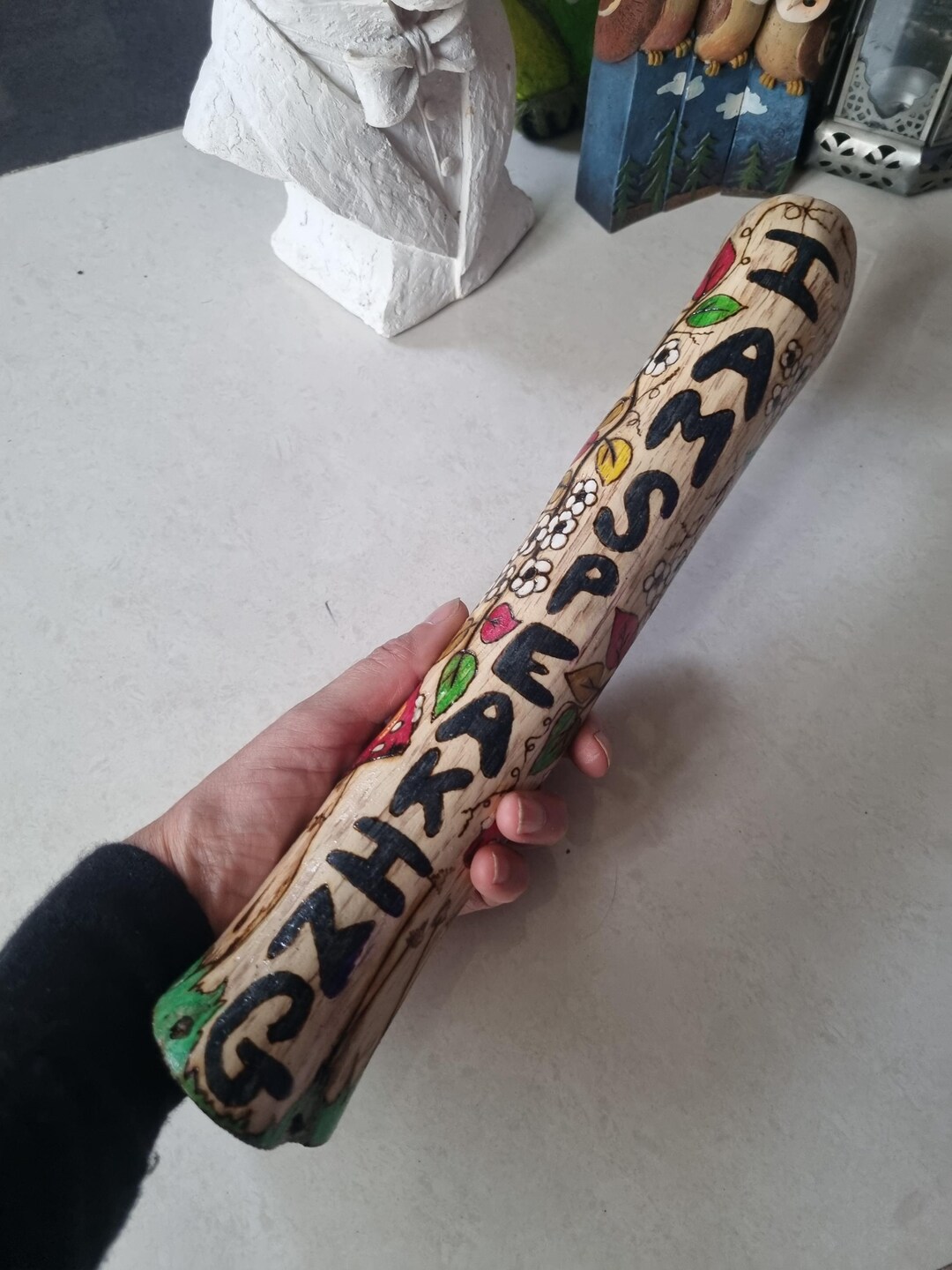 Oak Thick Heavy Talking Stick, Speakers Staff Healing, Opening Up ...