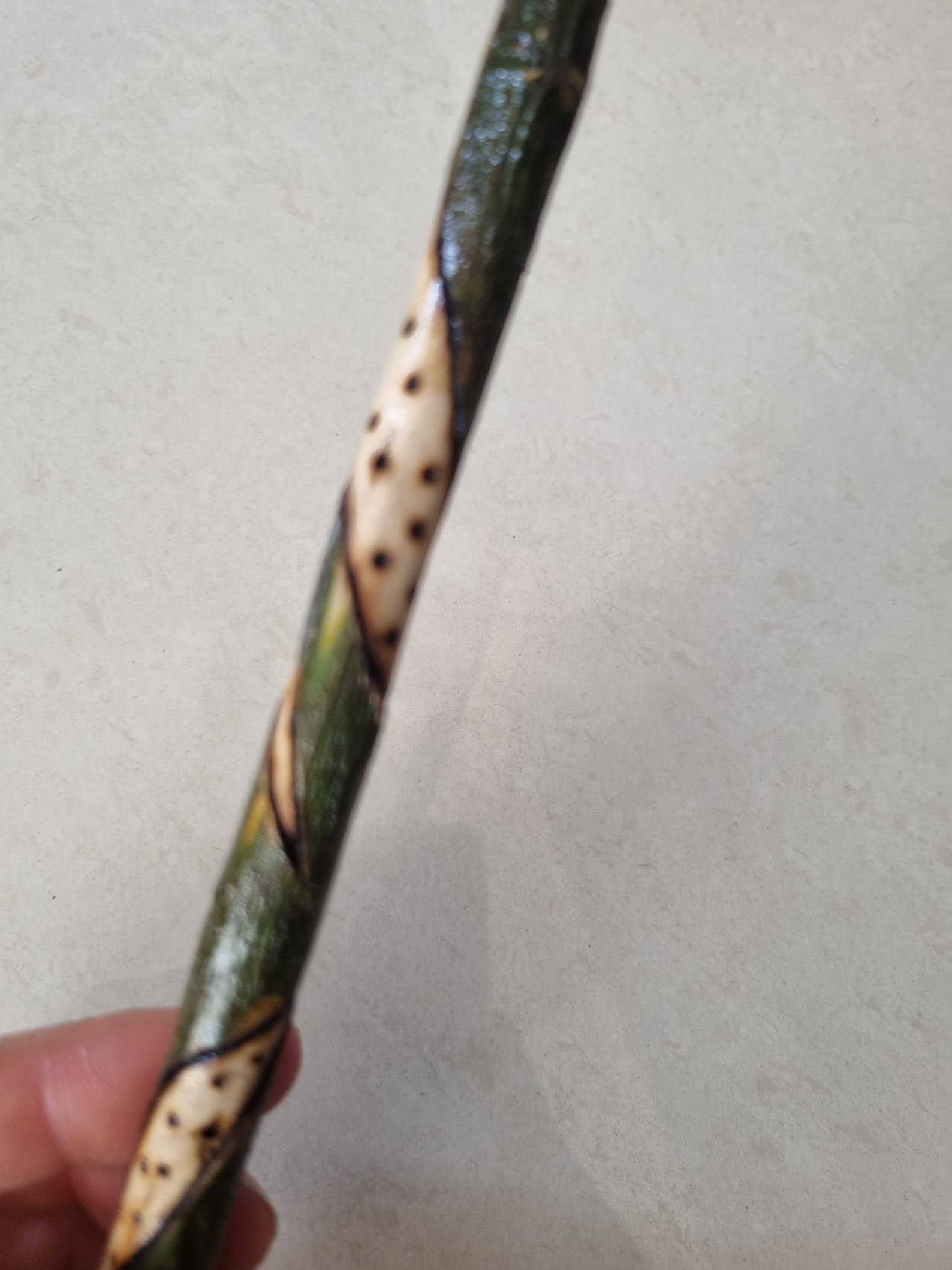 Magical Holly Wood Wand Tree Ogham Wand Pagan, Wiccan Druid Ritual Wand ...