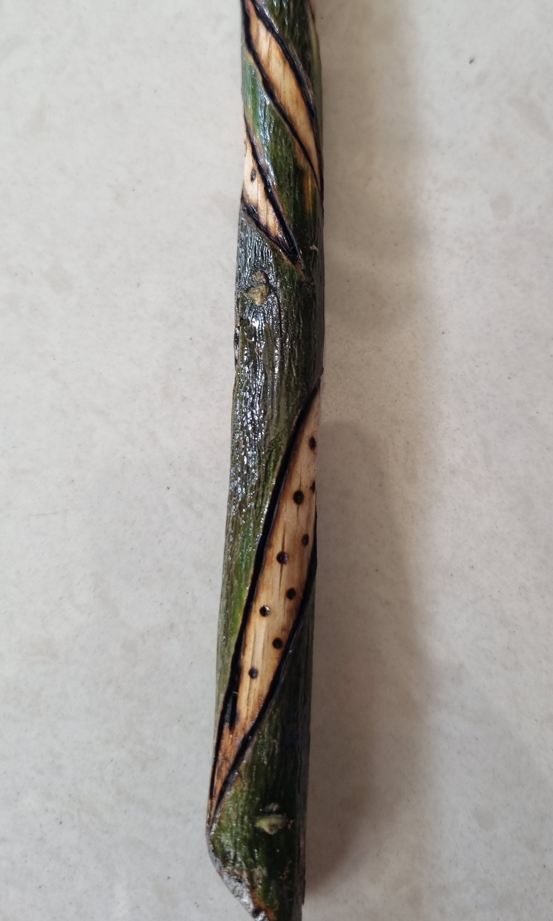 Magical Holly Wood Wand Tree Ogham Wand Pagan, Wiccan Druid Ritual Wand ...